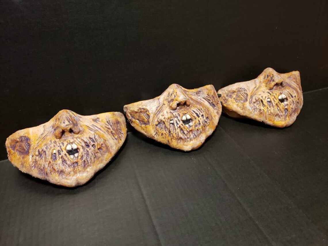 Scary Zombie Latex Half Mask - Etsy