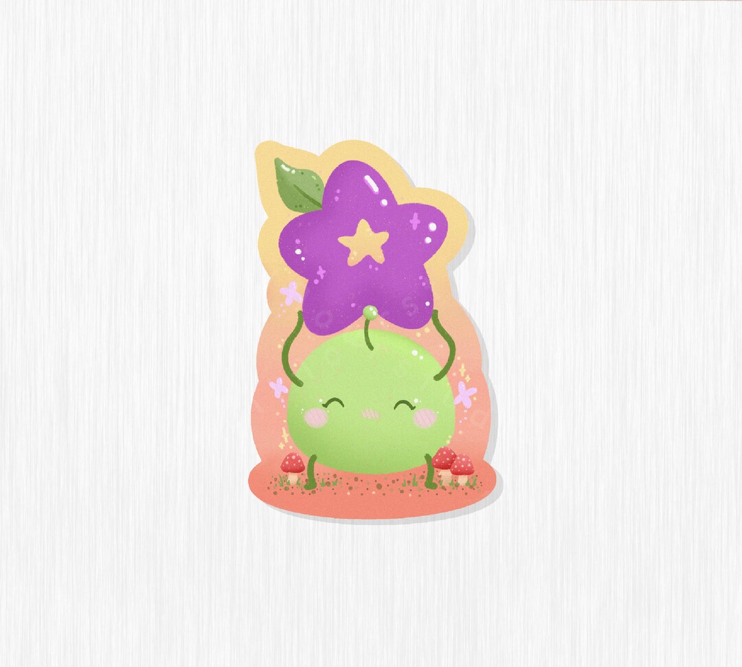 Junimo Sticker, Stardew Valley Sticker, Stardrop, Mushrooms, Kawaii ...