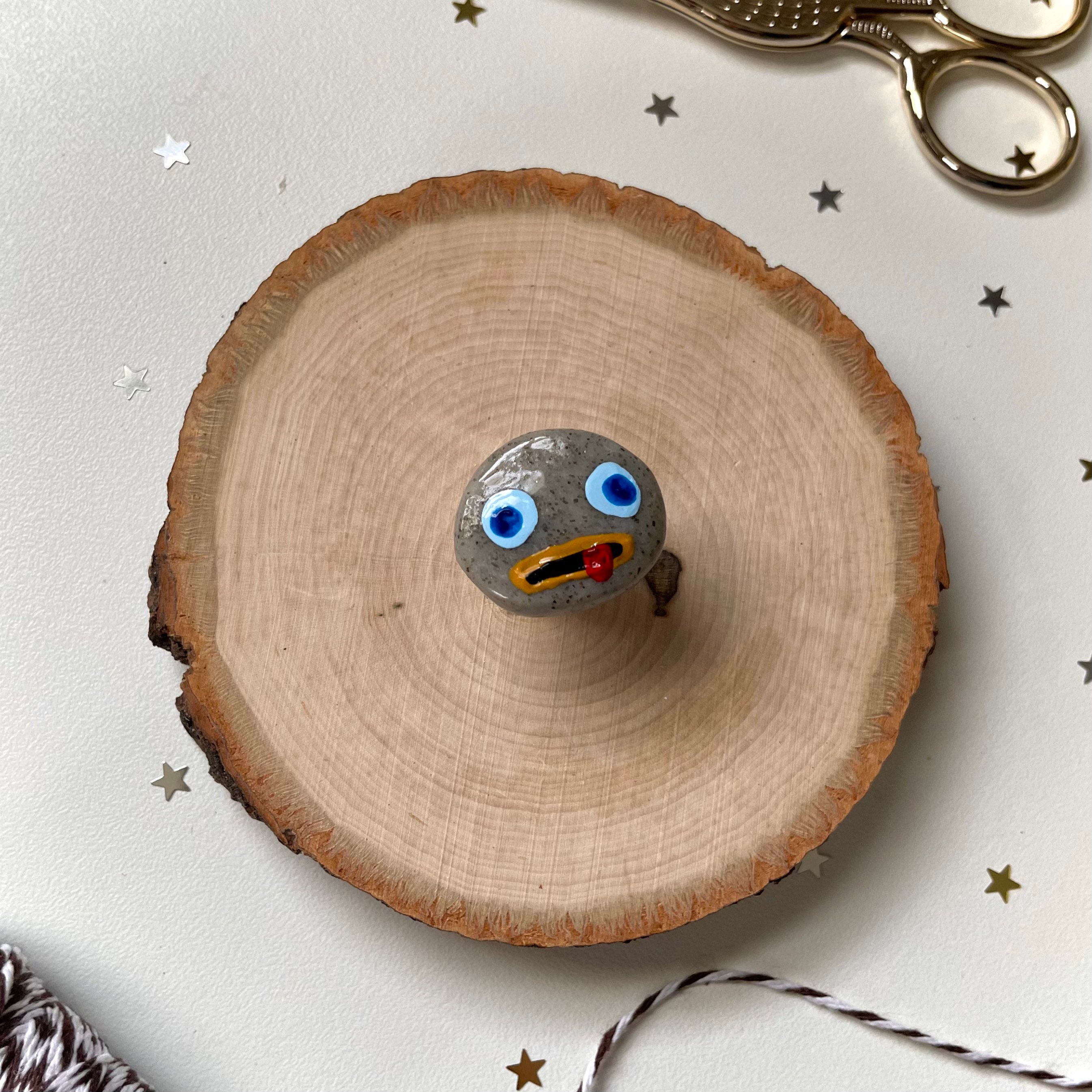 Rock Fact Pin Over the Garden Wall Pin Handmade Clay Pins - Etsy