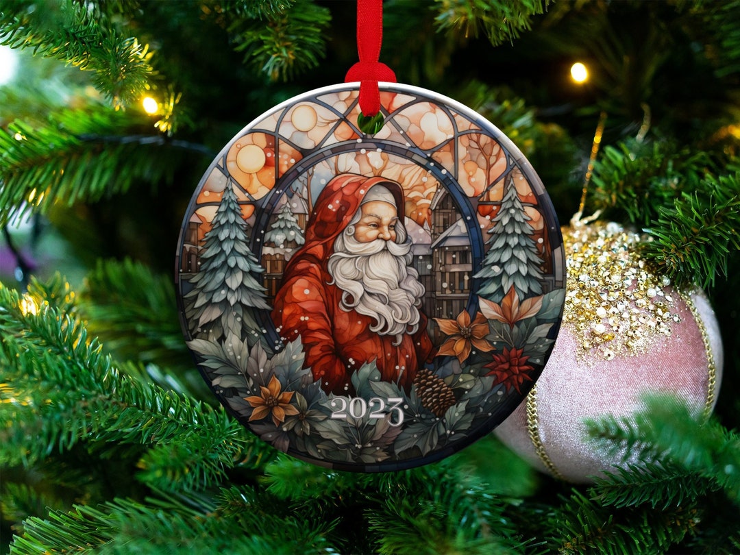Santa 2023 Ornament, 2023 Christmas Decoration, Holiday Gift Idea ...