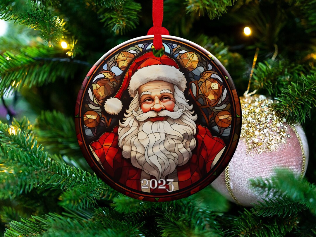 Santa 2023 Ornament 2023 Christmas Decoration Holiday Gift - Etsy