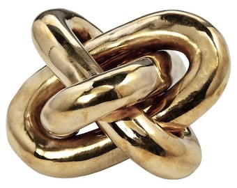 Metal Knot Decorative Figurine Sculpture - Etsy