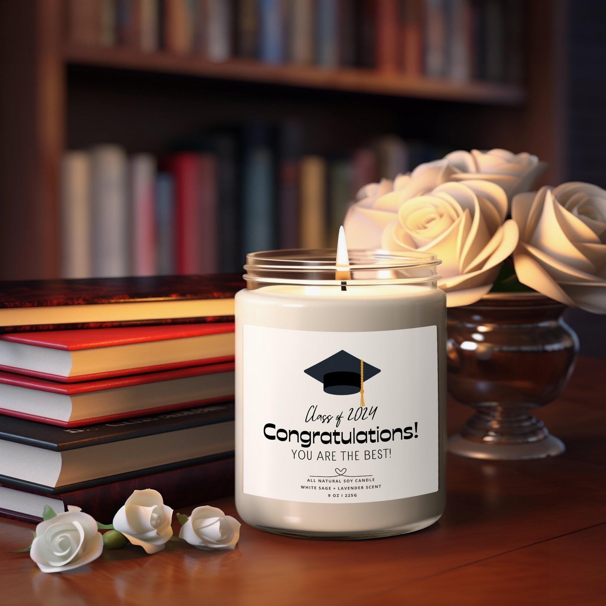 Class of 2024 Graduation Candle 9oz , Congratulations Graduate ...