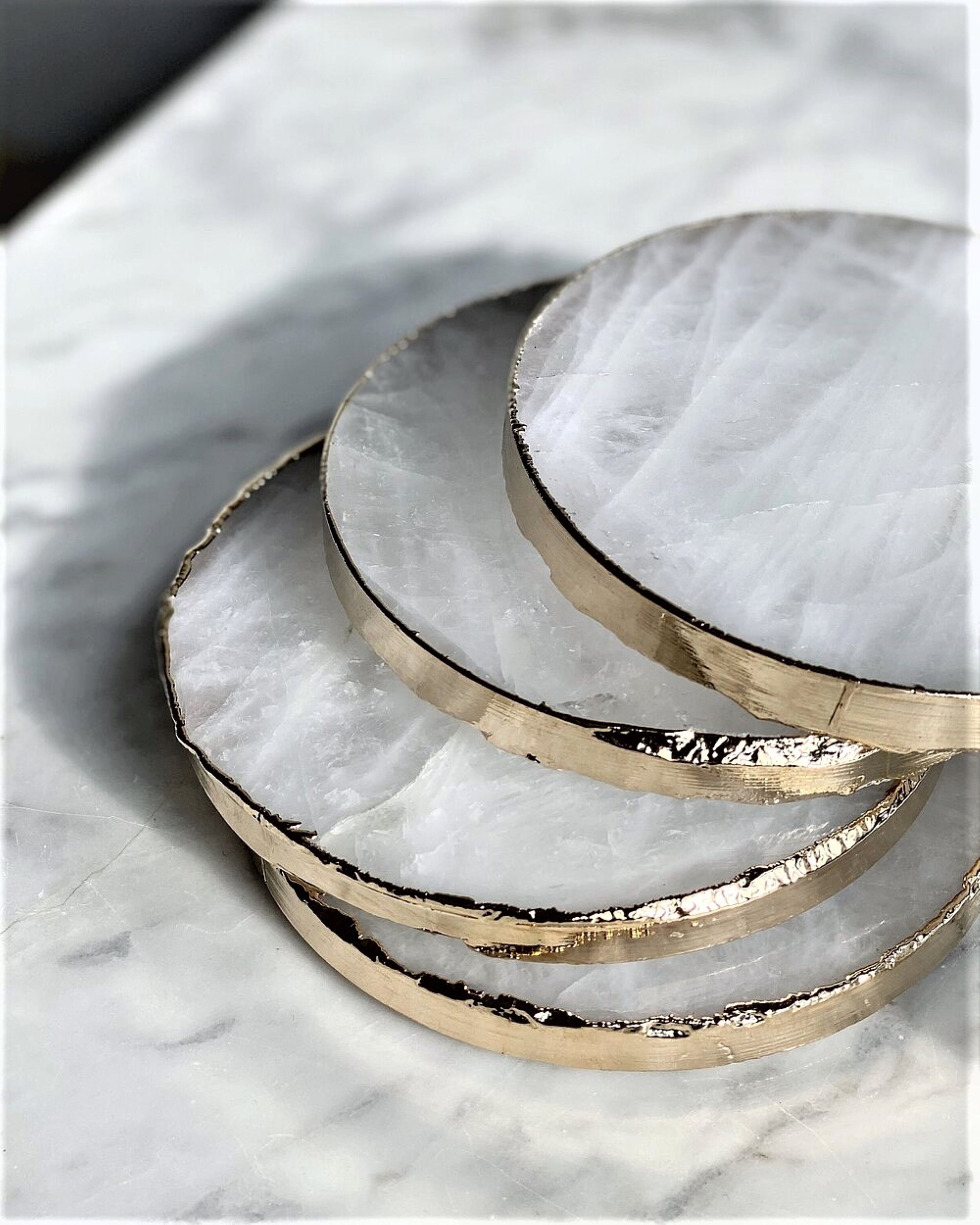 Brazilian Quartz Coaster Agate Geode Coaster Stone Coaster | Etsy