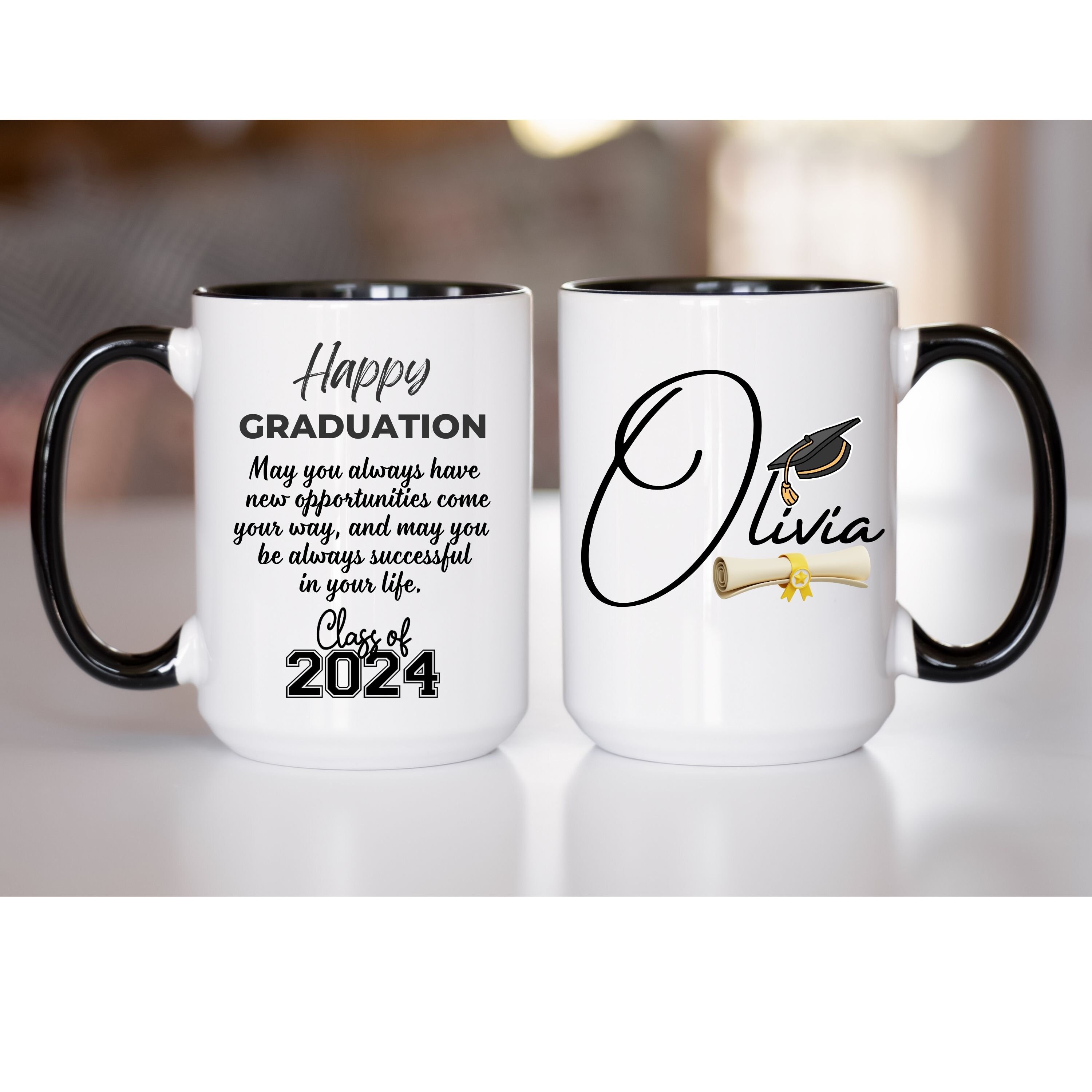 Custom Graduation Mug, Personalized Graduation Gift, College Graduation ...