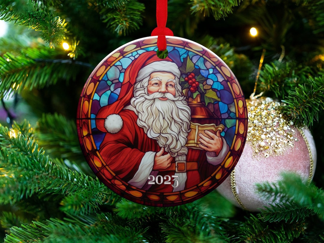 Santa 2023 Ornament, 2023 Christmas Decoration, Holiday Gift Idea ...