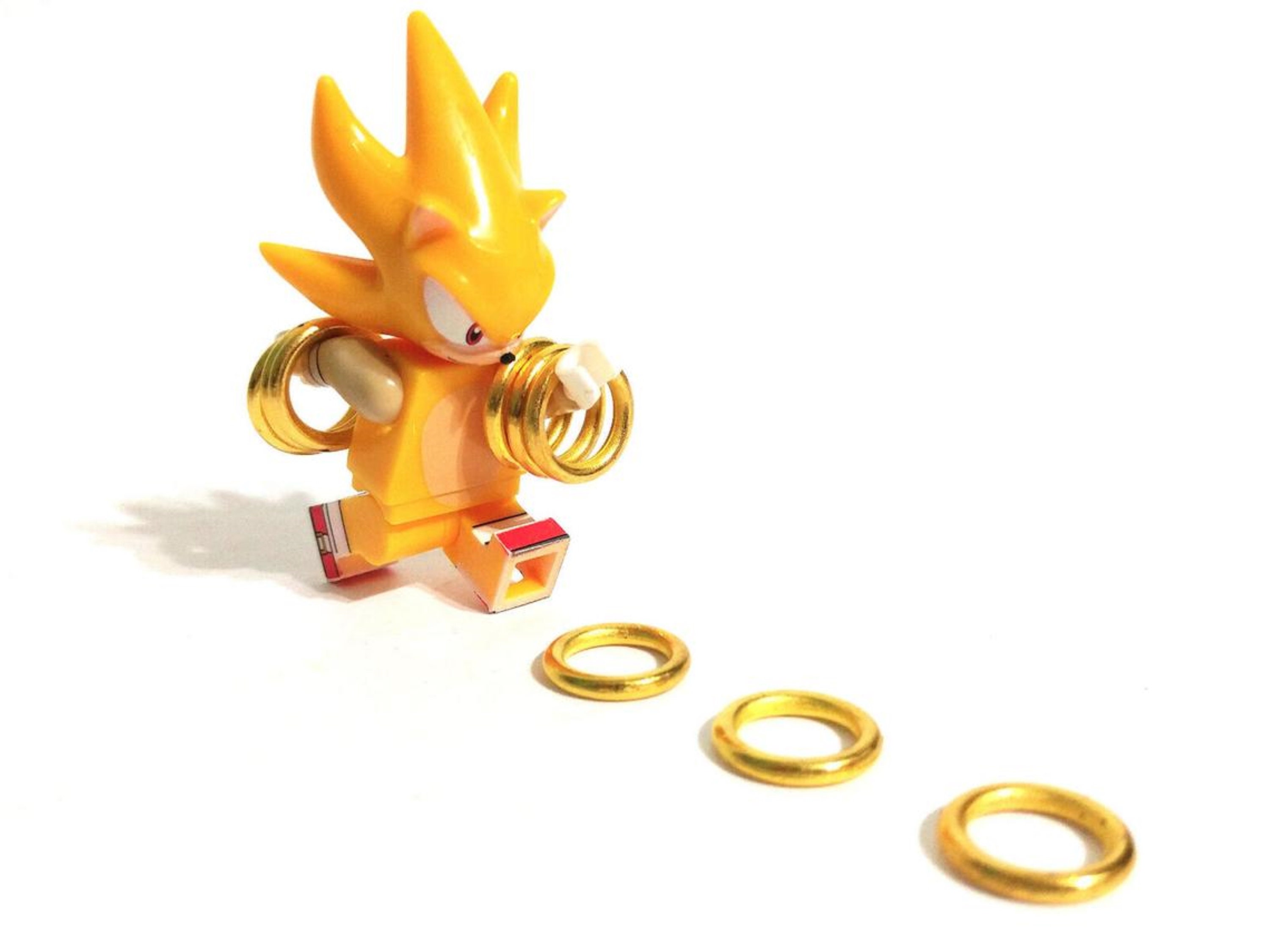 Sonic the Hedgehog Gold 9 Mini Metal Power Rings Game - Etsy