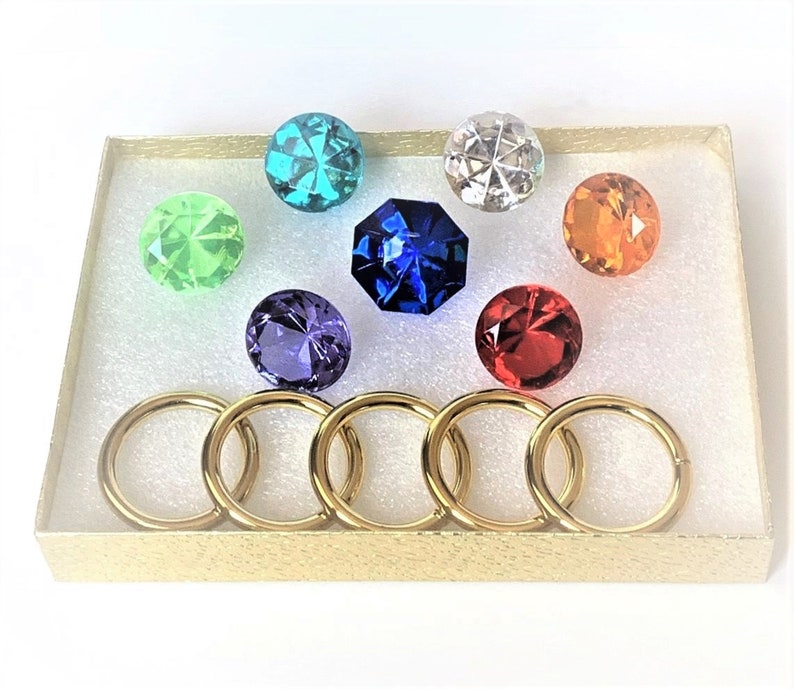 7 Chaos Emeralds & 5 Power Rings Sonic the Hedgehog Series - Etsy