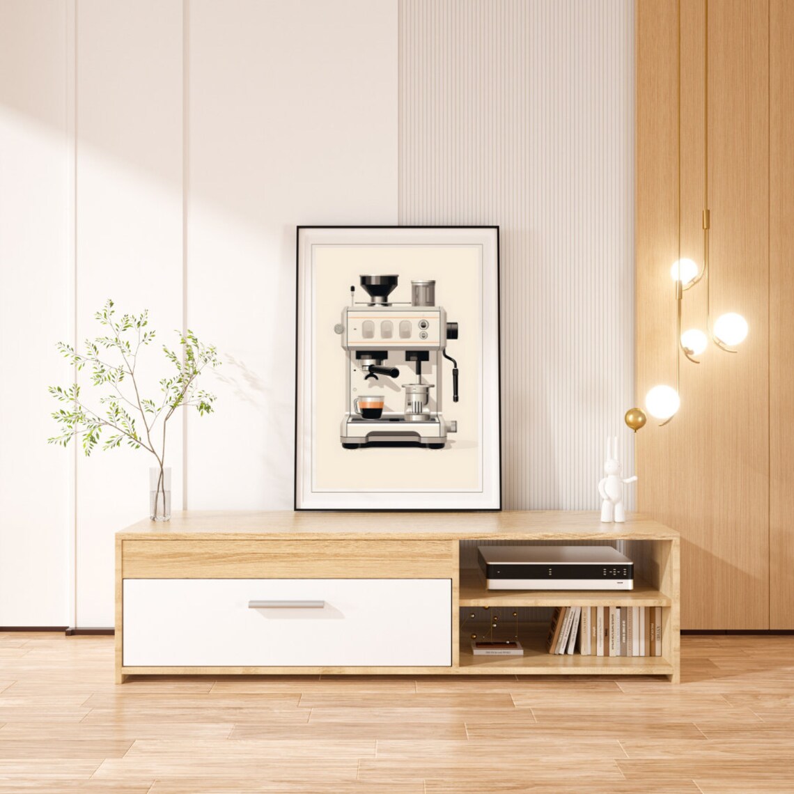 Coffee Maker Poster Coffee Lover Print Kitchen Wall Decor Aesthetic ...