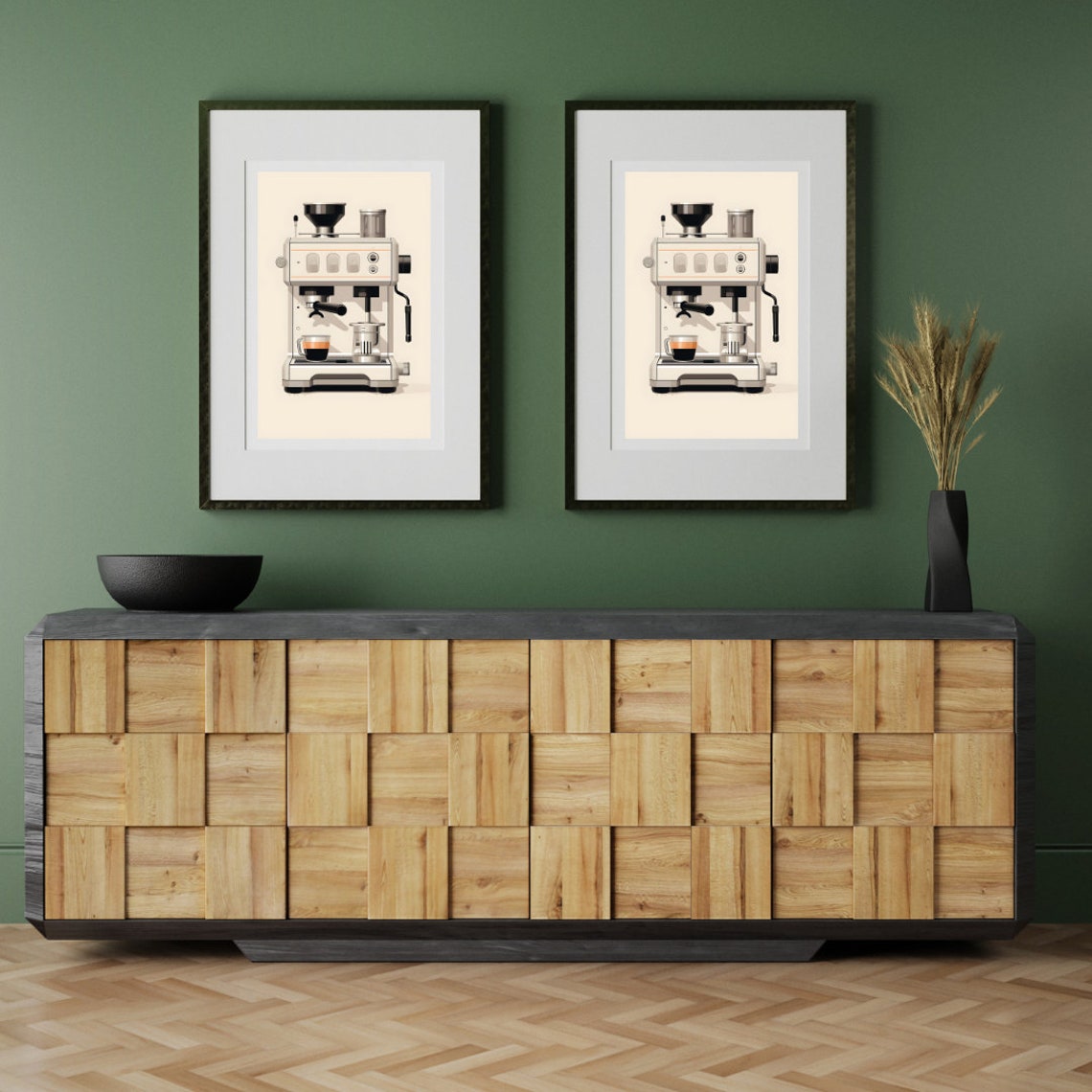Coffee Maker Poster Coffee Lover Print Kitchen Wall Decor Aesthetic ...