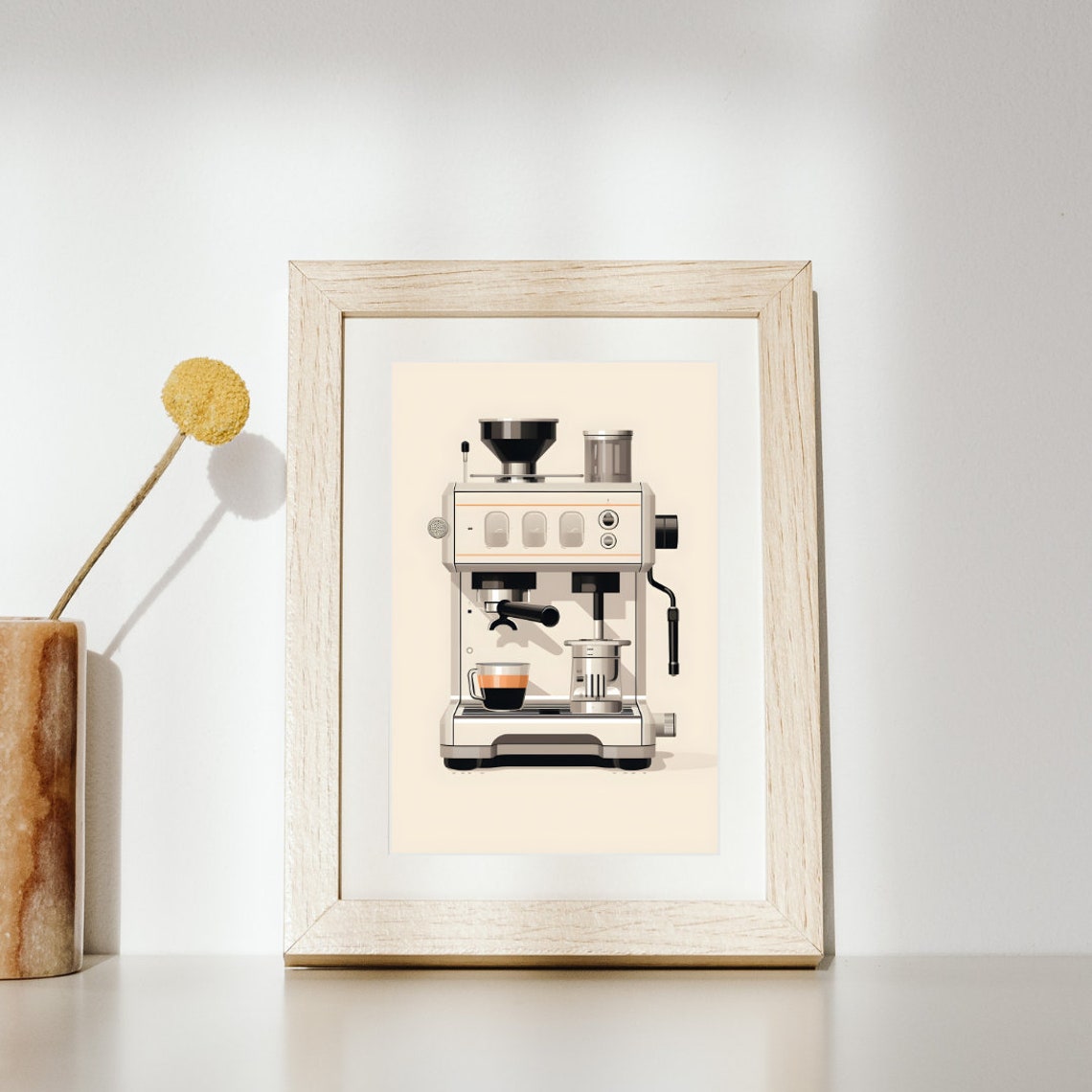 Coffee Maker Poster Coffee Lover Print Kitchen Wall Decor Aesthetic ...