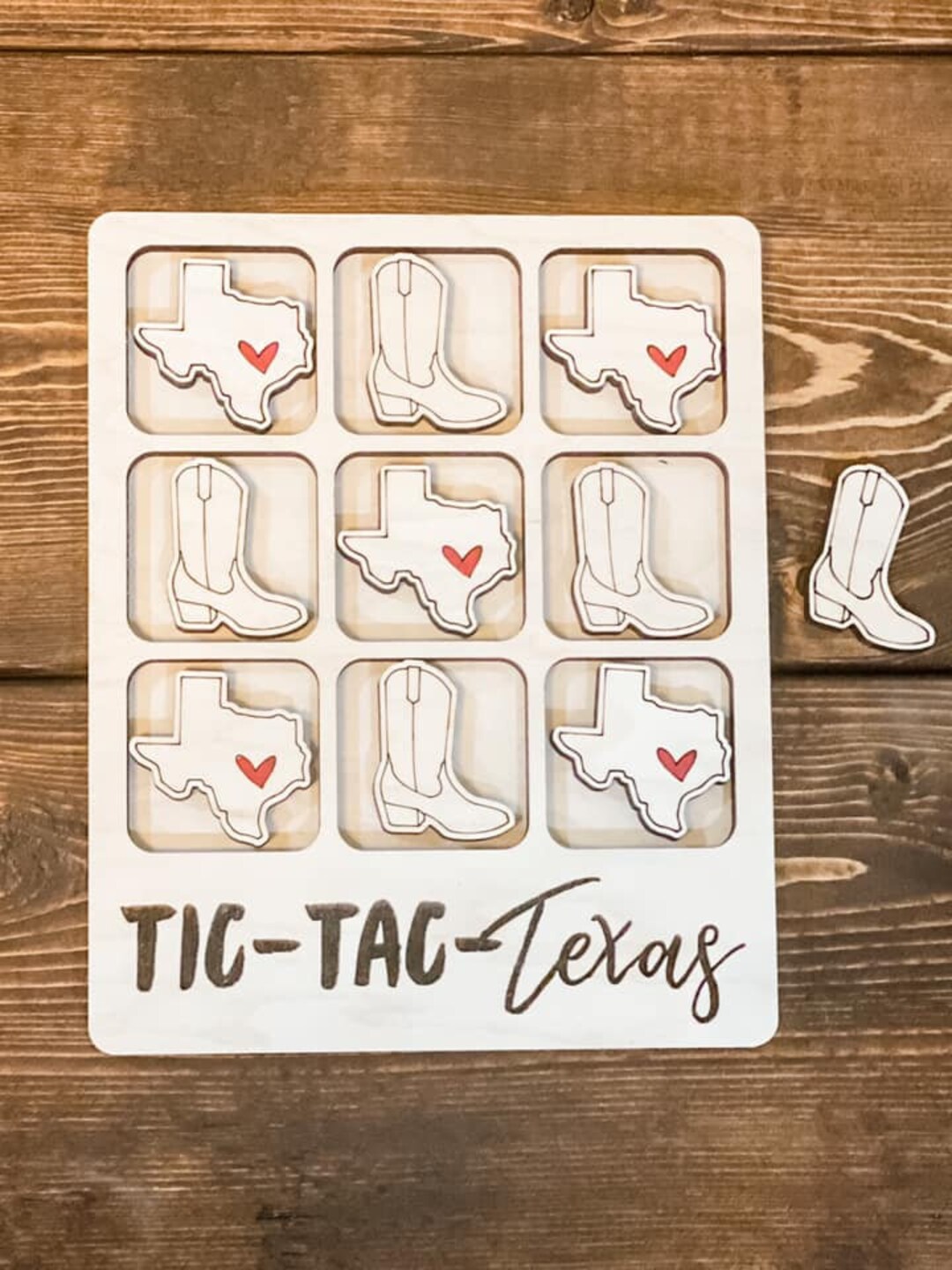 Texas Tic Tac Toe Game | State Tic Tac Toe Game | Texas Game | Coffee ...