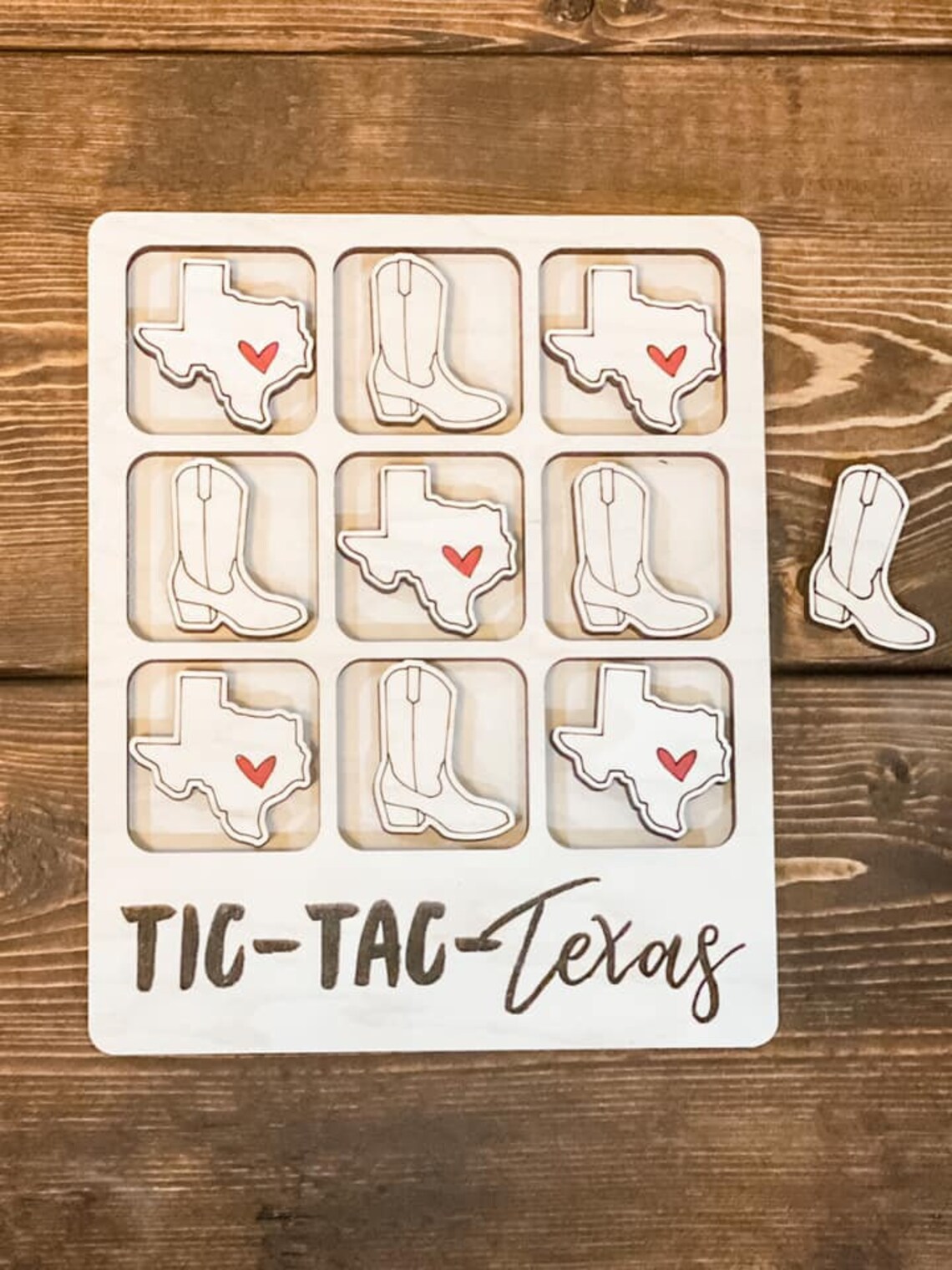Texas Tic Tac Toe Game State Tic Tac Toe Game Texas Game - Etsy