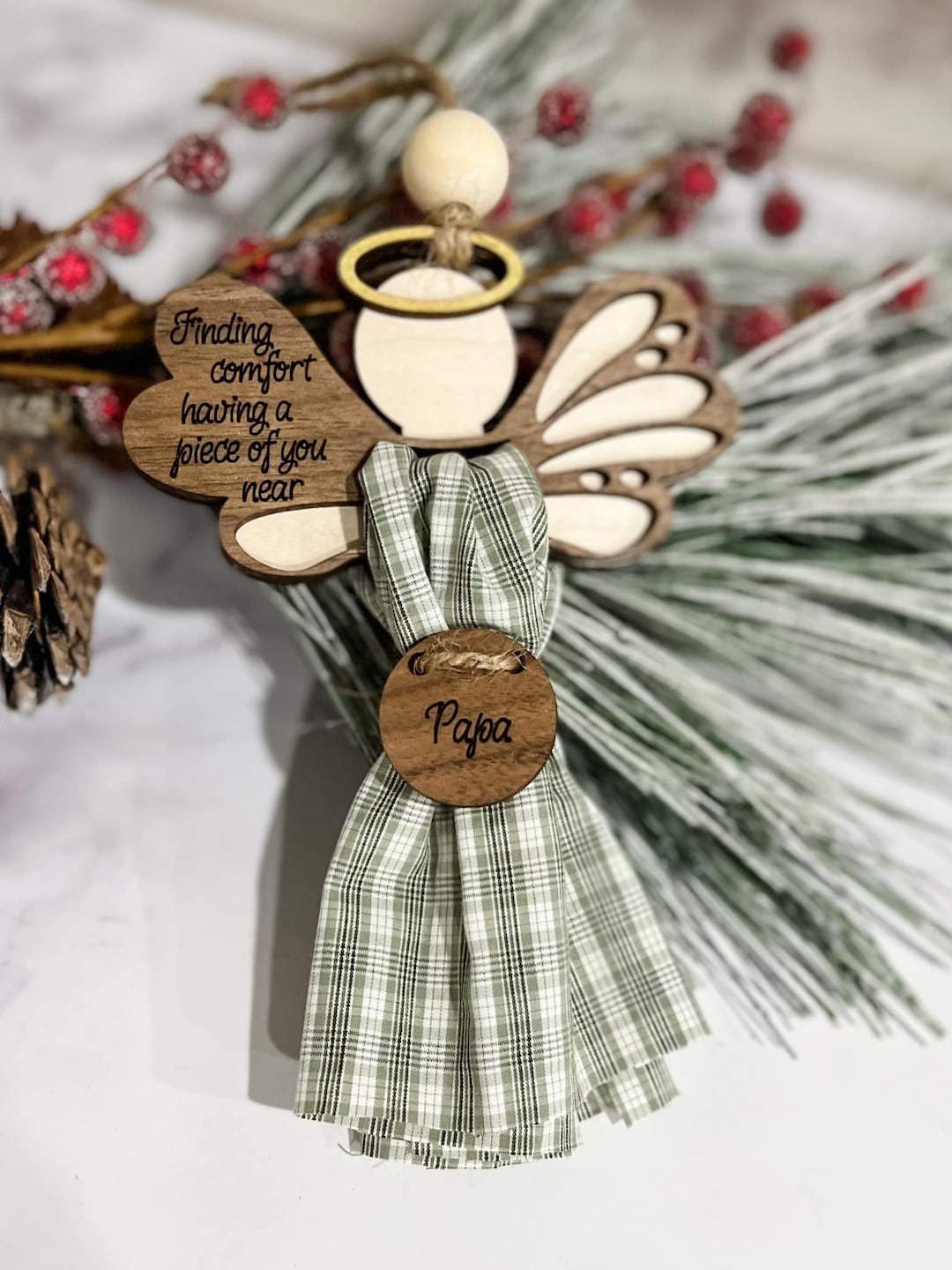 Personalized Remembrance Angel Ornament - Etsy