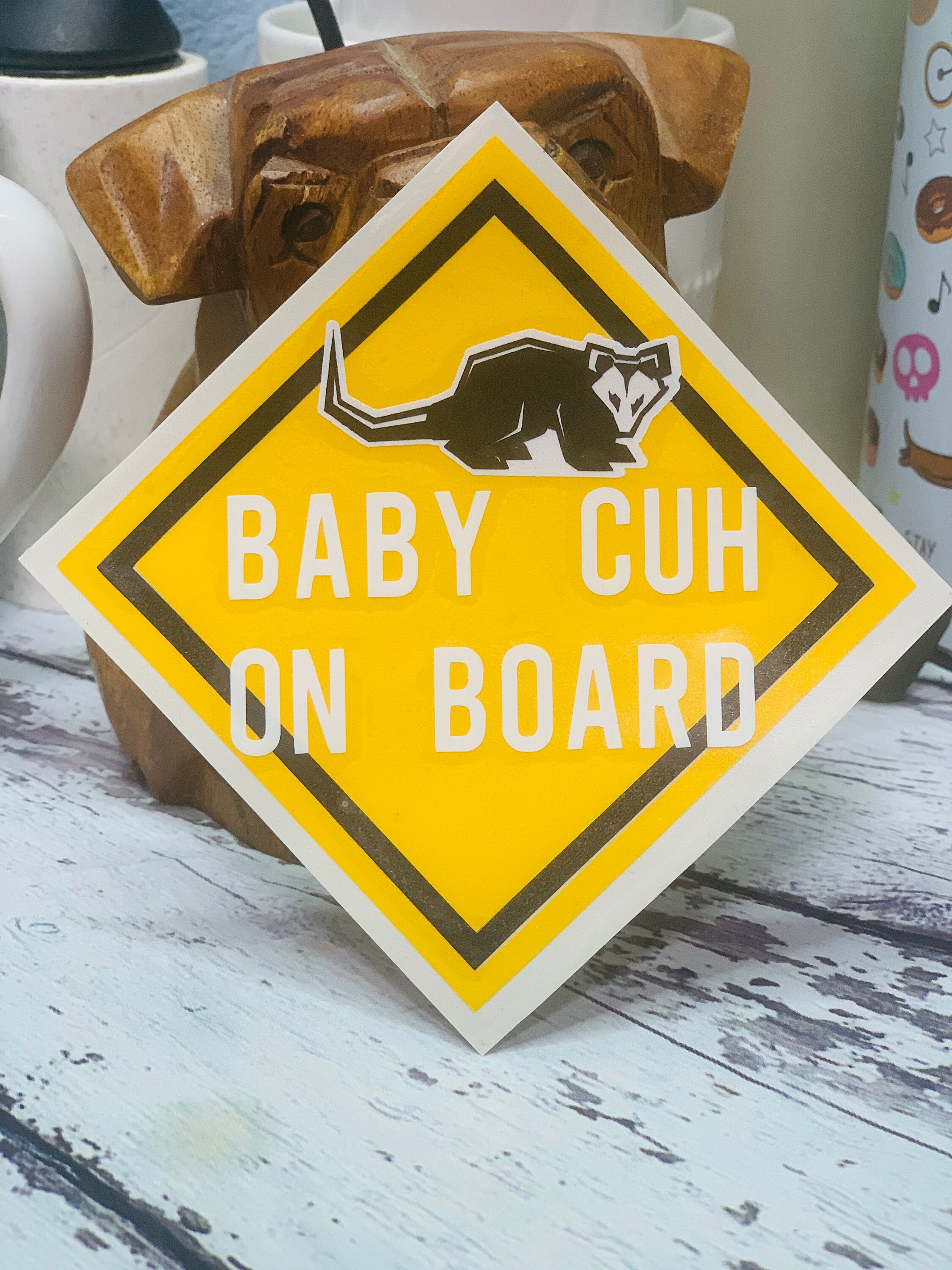 Baby Cuh Baby Tacuache on Boardfunny Decal Decal Oracle - Etsy