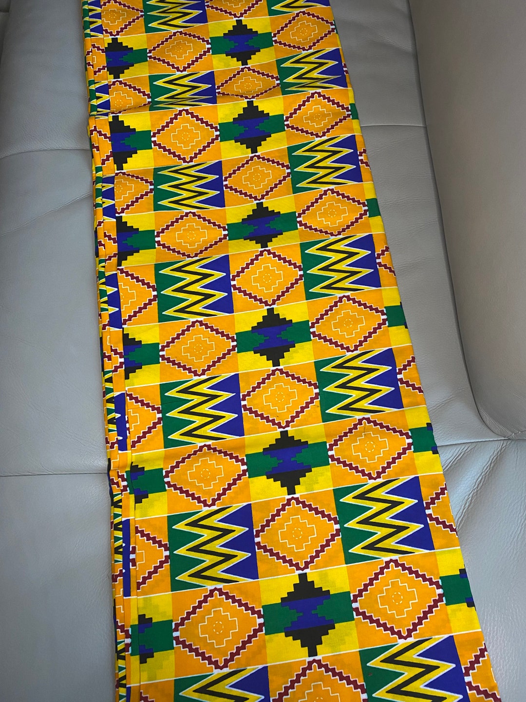 Vibrant Ankara Fabric: African Kente Cloth, Ghana Fabric per Yard - Etsy