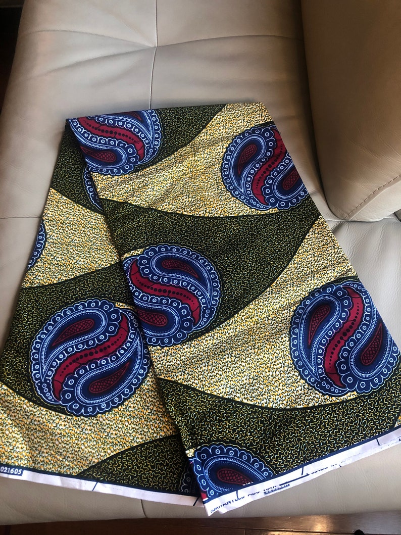 African Fabric per Yard, Kente, Ghana Fabric, Nigeria Fabric, Material ...