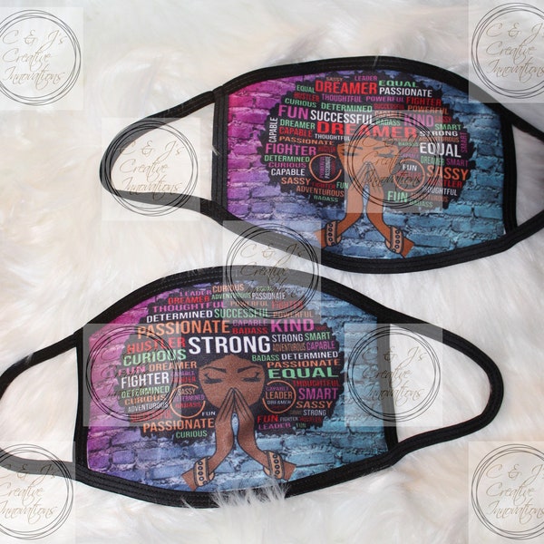 Afro Face Mask - Etsy
