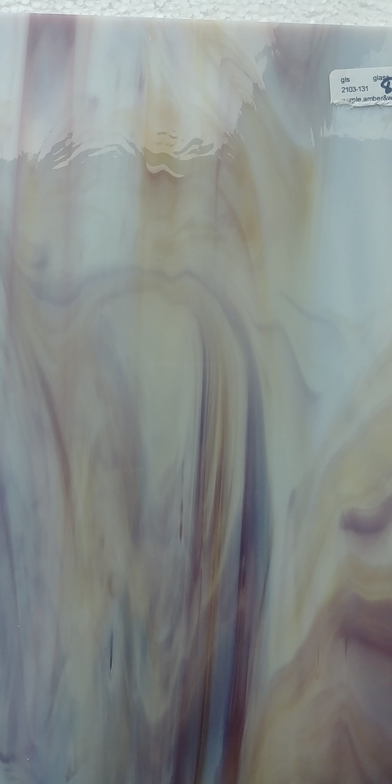 Purple Amber White Translucent Spectrum Stained Glass 8 X - Etsy