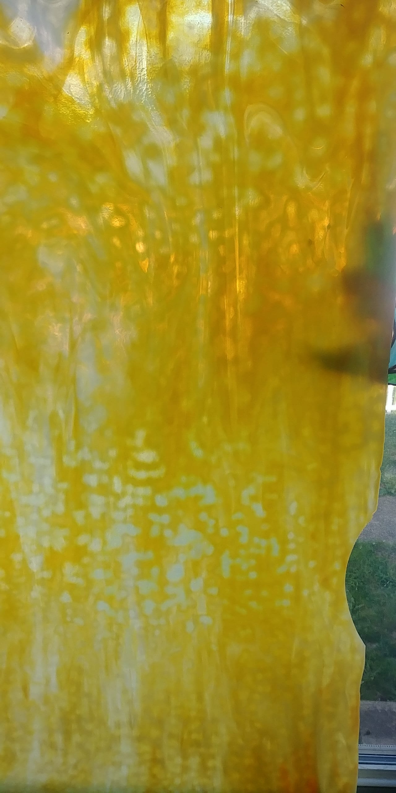 Oceana Silver Yellow White Clear Mottled Stained Glass 300 - Etsy