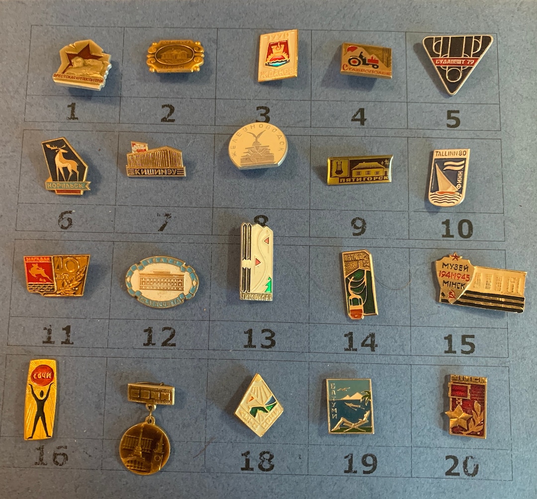 Russia Label Pins Ukrainian Badges Label Pins Cities Badges Soviet Pin ...