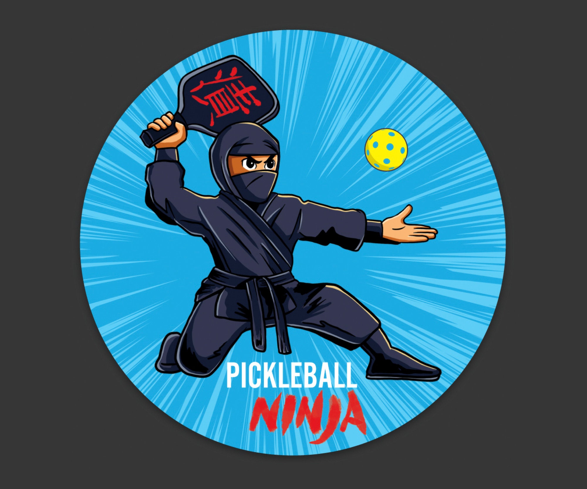 Pickleball Sticker, Pickleball Ninja - Pickleball, Car Sticker, Water ...