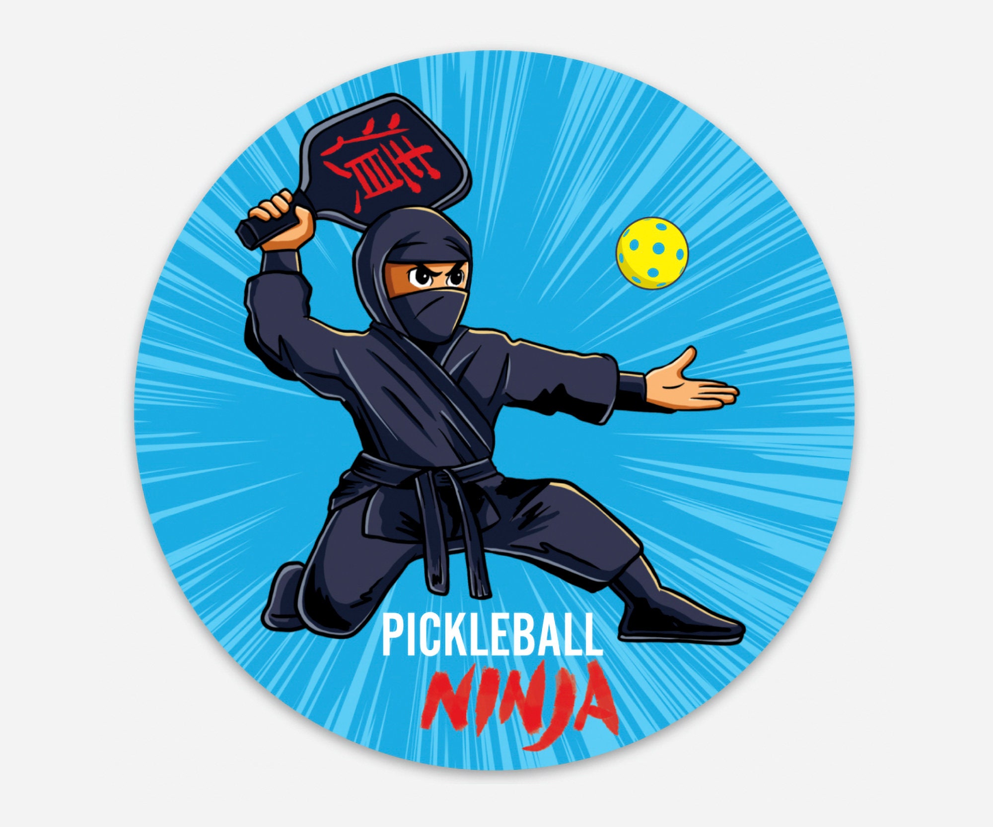Pickleball Sticker, Pickleball Ninja - Pickleball, Car Sticker, Water ...