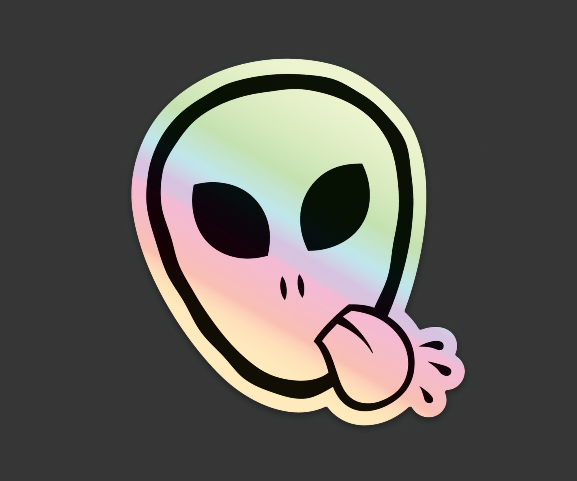 Alien Face Sticker, Rude Alien, UFO, Alien, Space, Funny, Extra ...