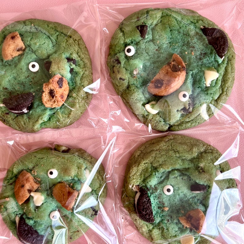 Gourmet Cookie Monster Cookies 8 Piece Individually Wrapped Cookie Box ...