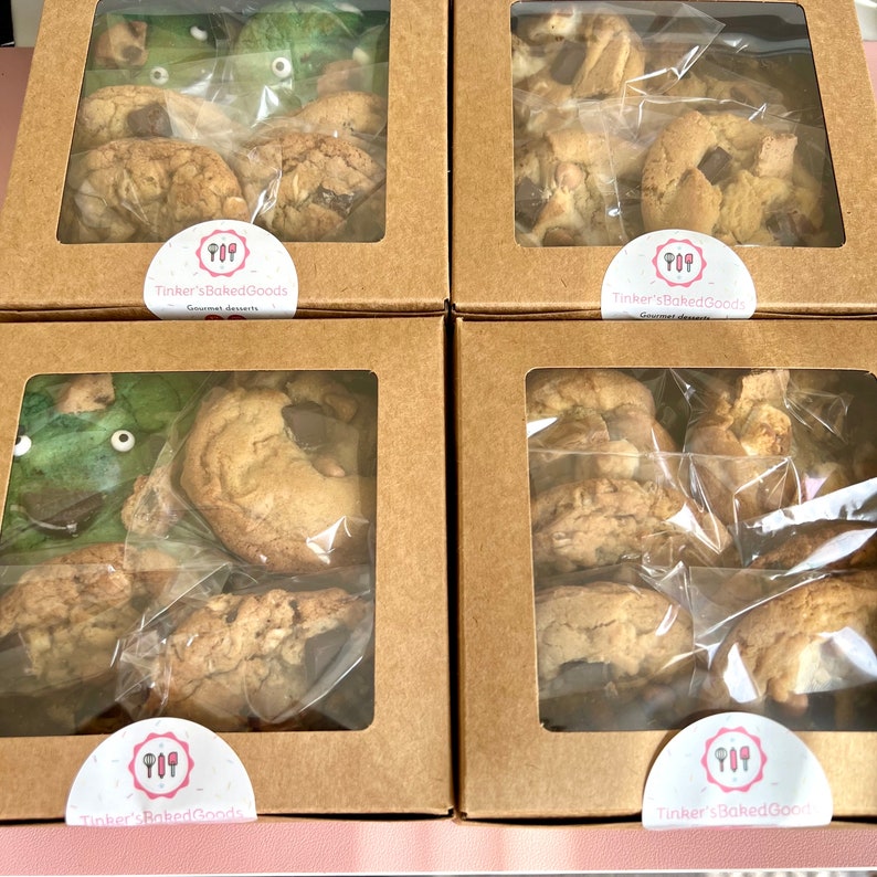 Gourmet Cookie Monster Cookies 8 Piece Individually Wrapped Cookie Box ...