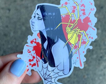 Spider Punk Sticker | Etsy
