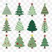 Super Cute Xmas Trees SVG Bundle, Premium Downloadable Christmas Tree ...