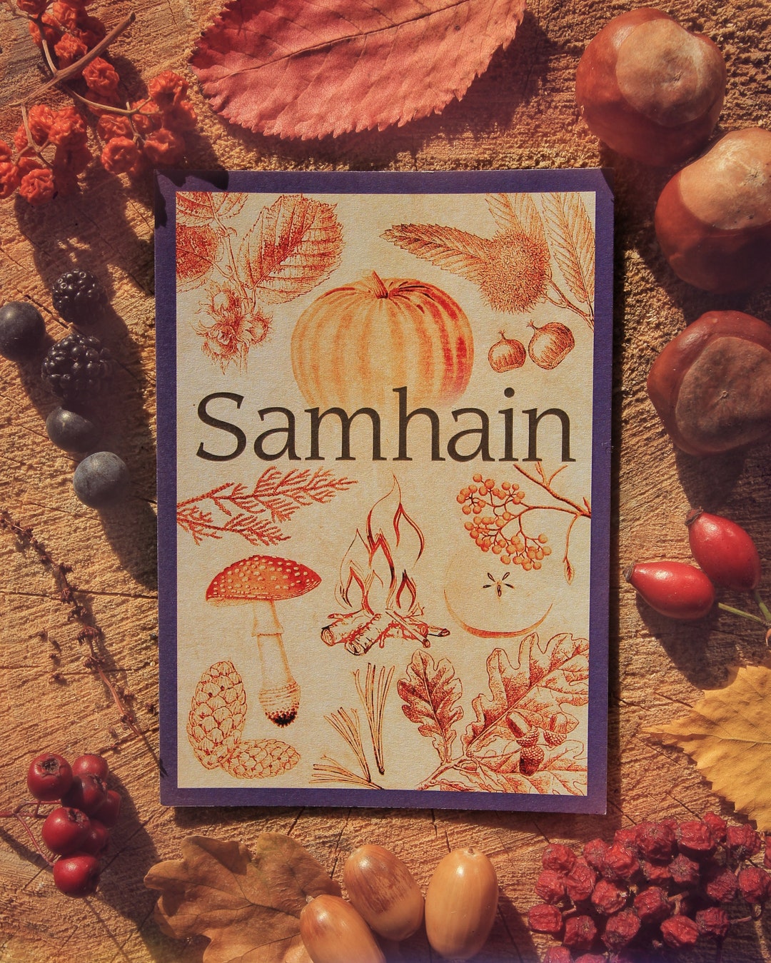 Samhain Reflection Card. Wheel of the Year. Altar Card. - Etsy UK