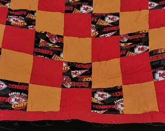 Chiefs Football Quilts, Chiefs Blankets, Kansas City Chiefs Quilt ...