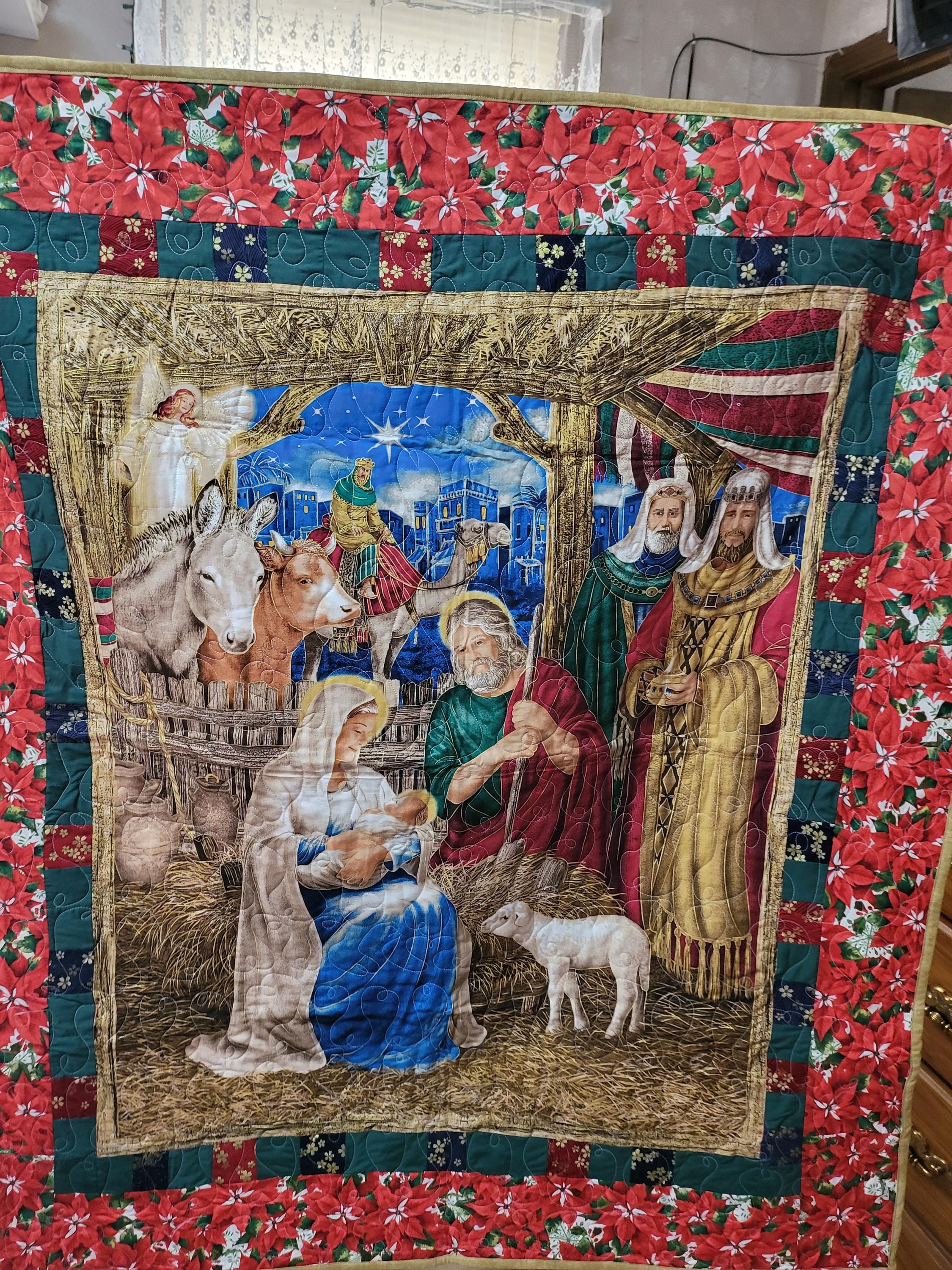This is a Quilt Depicting the Nativity - Etsy