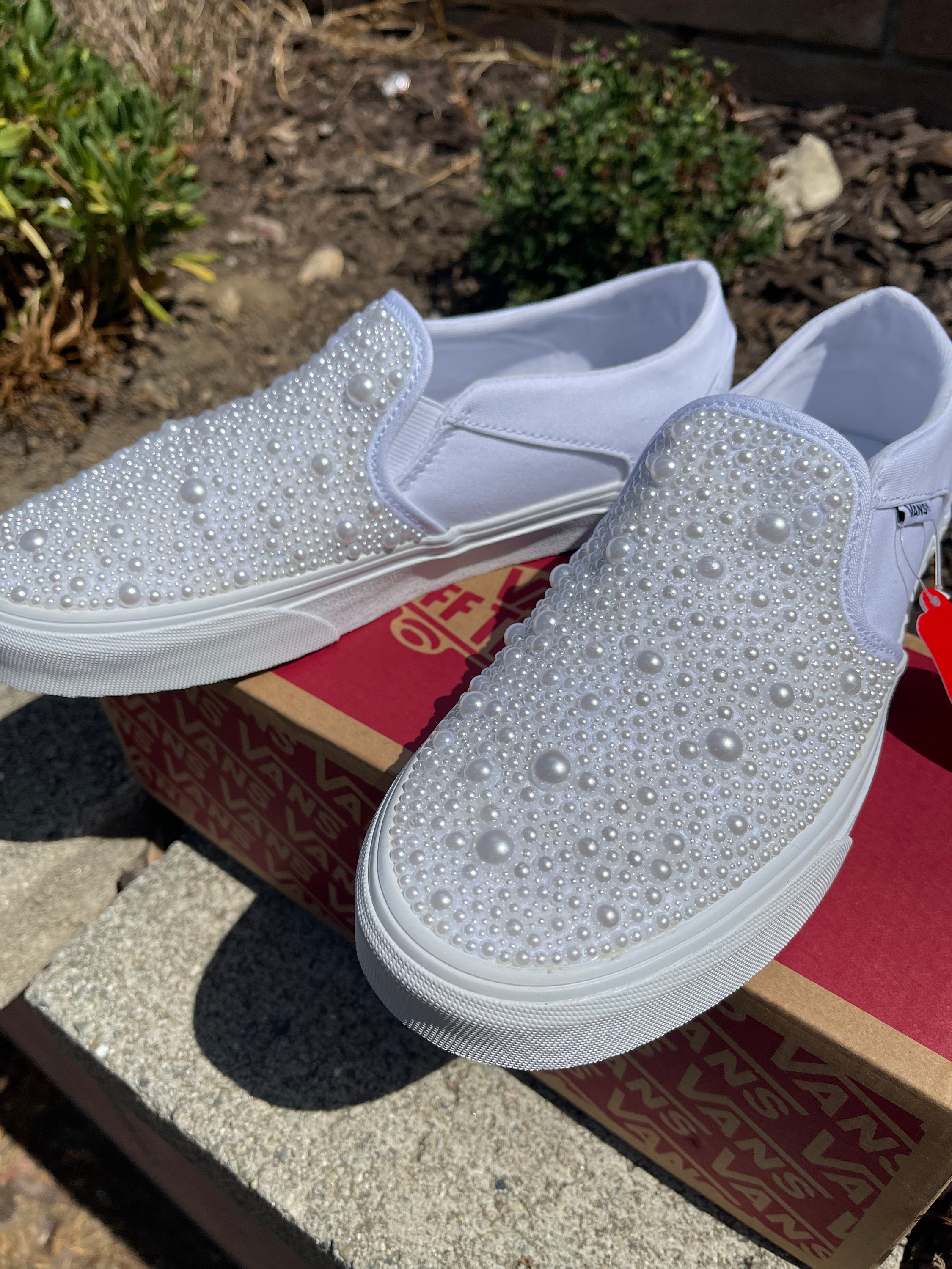 Pearl Vans - Etsy