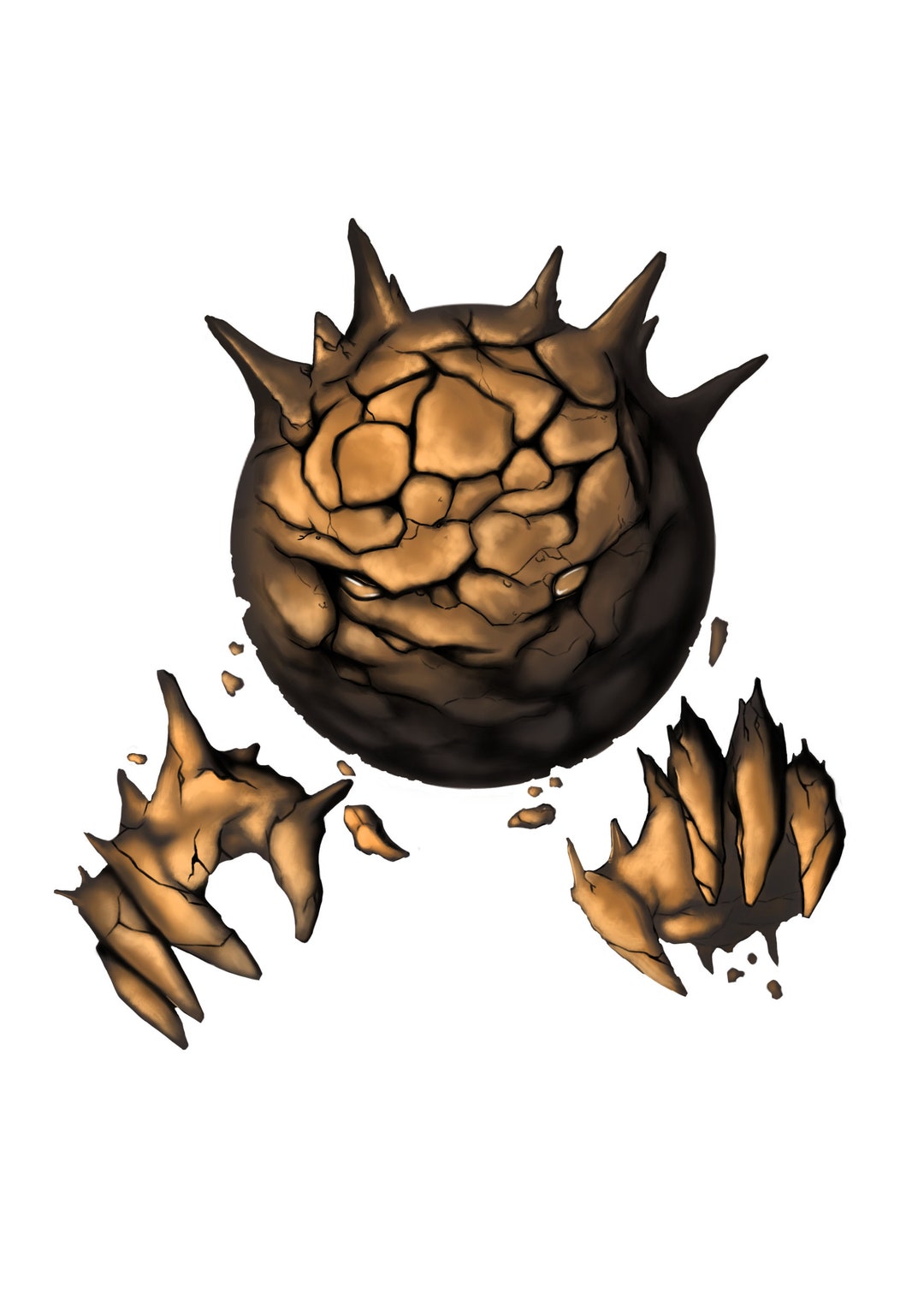 Flying Stone Golem - Etsy