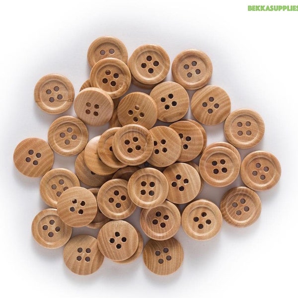 Wooden Button - Etsy