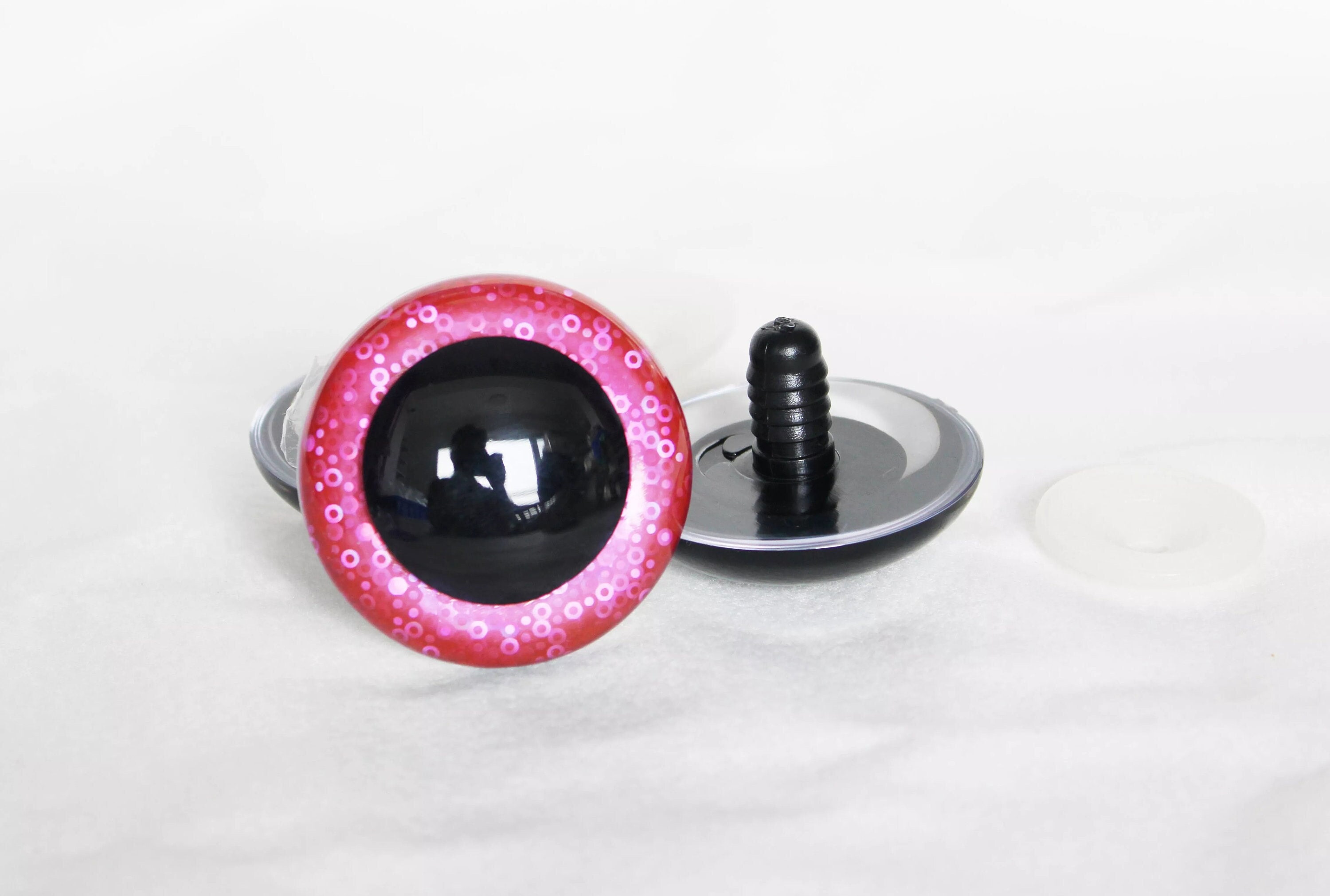 2pcs - Size: 30-40-50-60mm Big Size Color Safety Eyes With Washer [1 ...