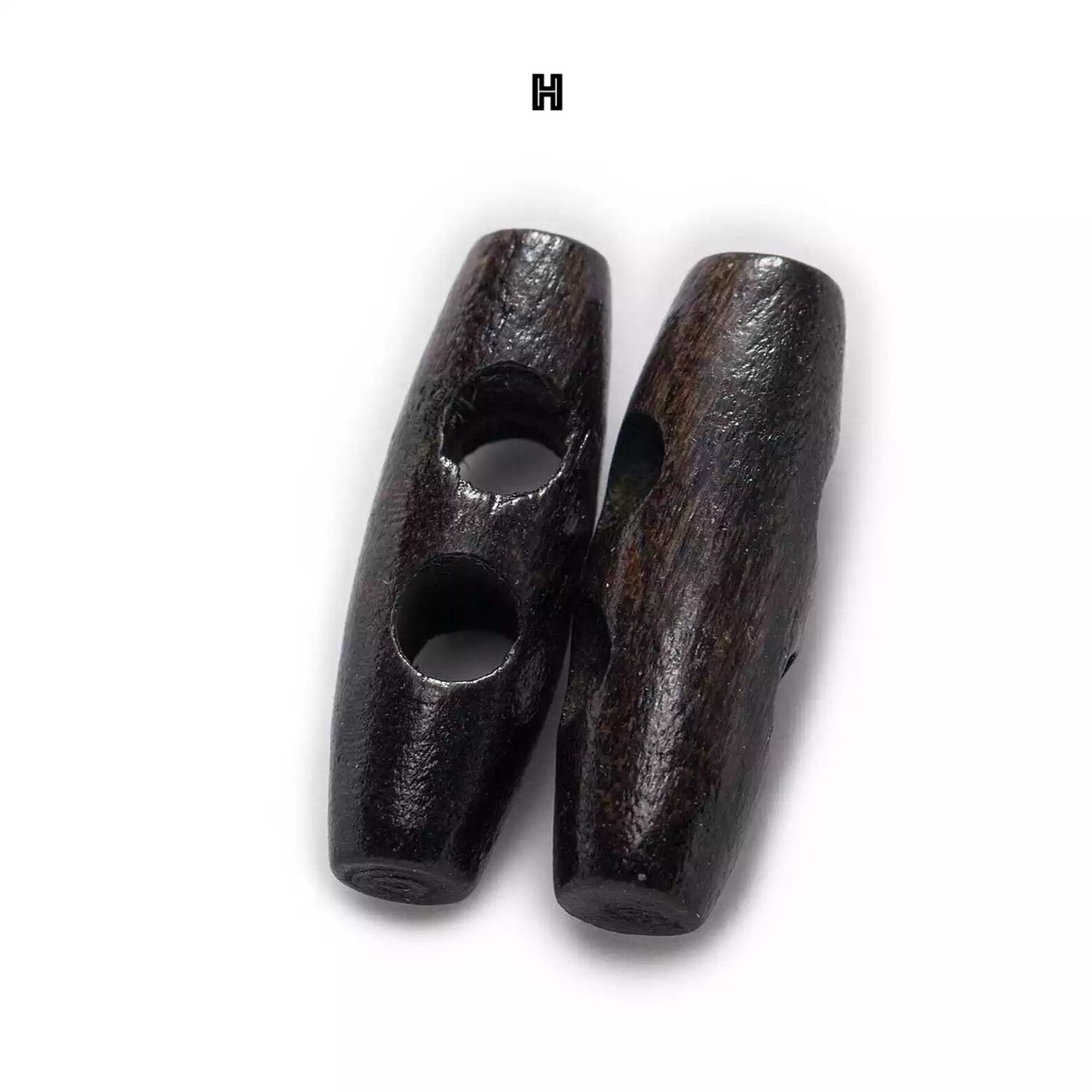 30/35/40/45/50/55/60mm - 10pcs Toggle Wood Button #sewing/needlework ...