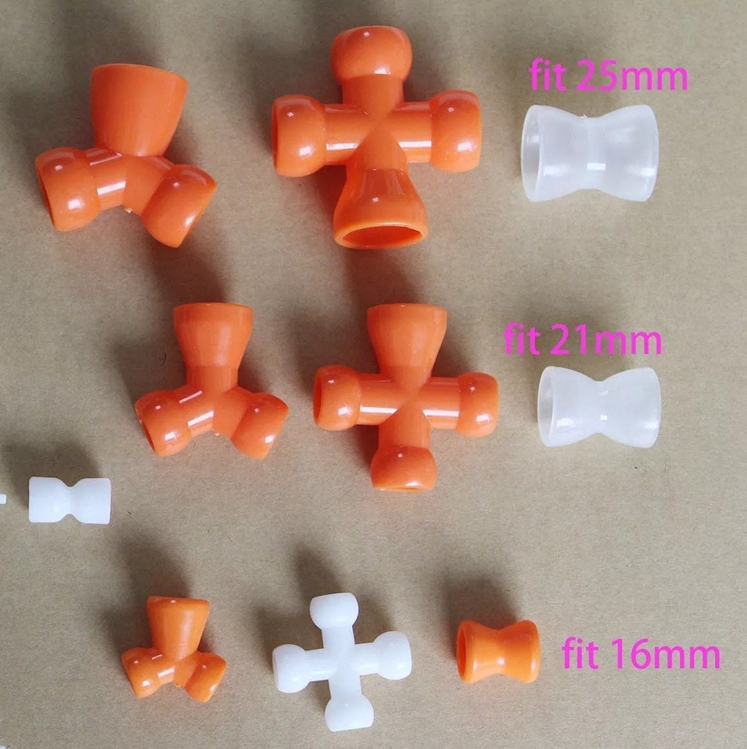 20pcs--toy Skeleton Joint Cross--y--shape Joint Connector Fit for 16mm ...