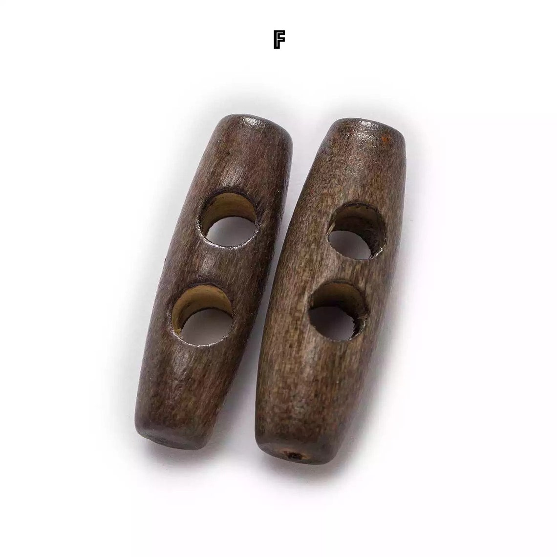 30/35/40/45/50/55/60mm - 10pcs Toggle Wood Button #sewing/needlework ...