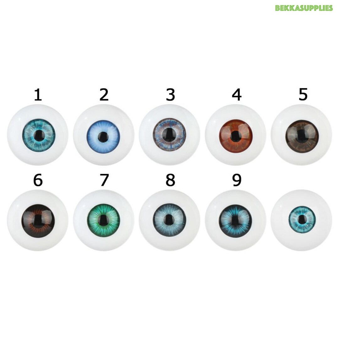 1 Pair Doll Acrylic Eyeball #reborn Doll #BJD Doll Eyeball #DIY Doll ...