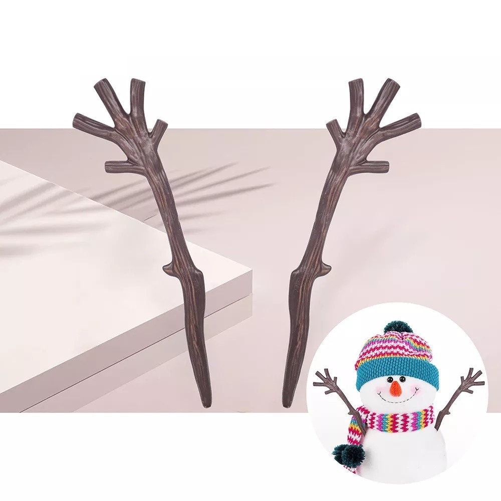 2x7.8cm 36pcs - DIY Plastic Mini Snowman Hand Antler Branch- DIY ...