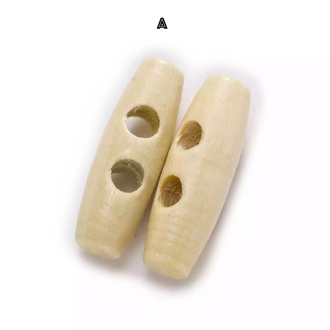 30/35/40/45/50/55/60mm - 10pcs Toggle Wood Button #sewing/needlework ...