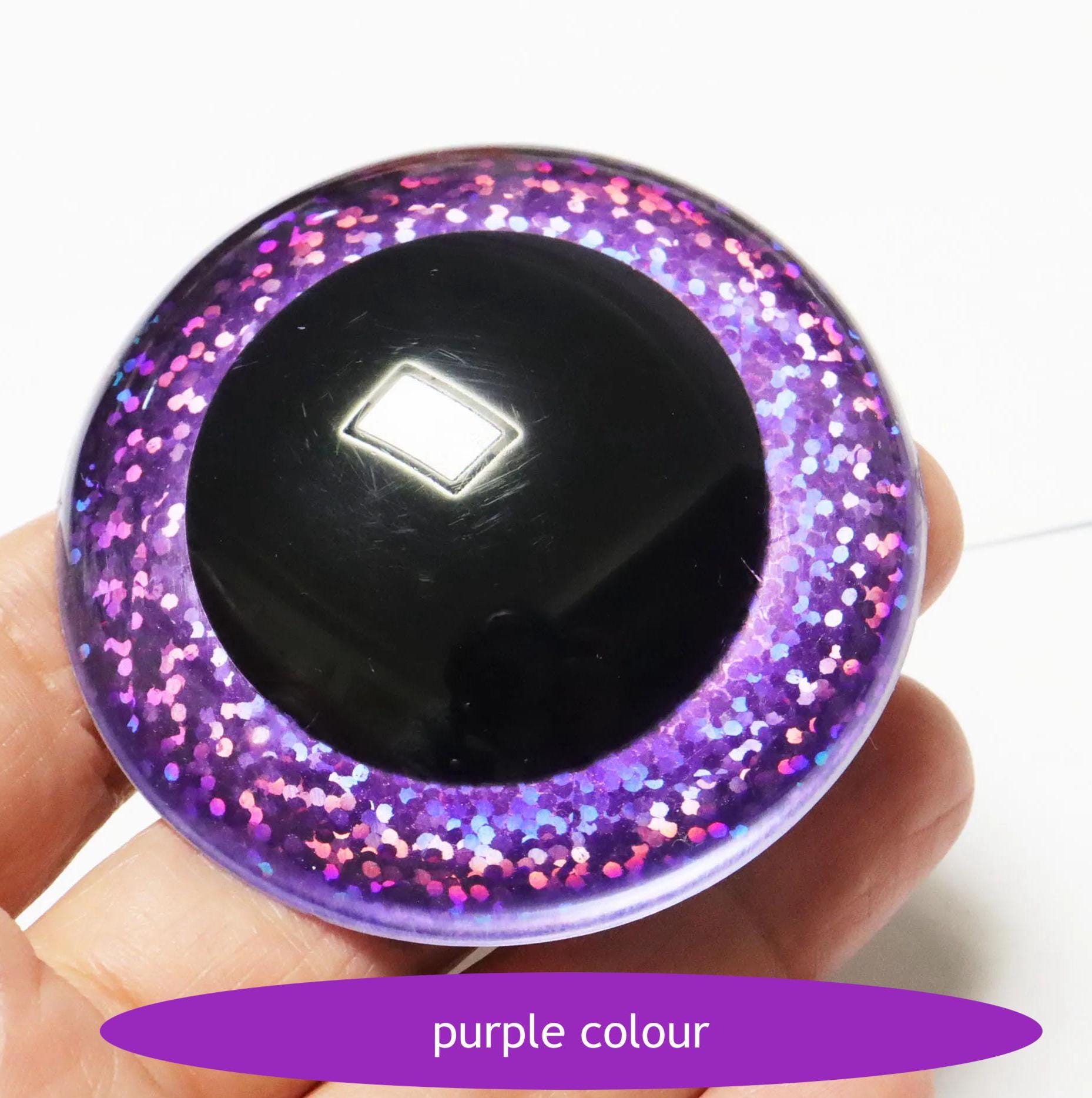 2pcs Size: 30-40-50-60mm Big Size Glitter Colour Safety Eyes With ...