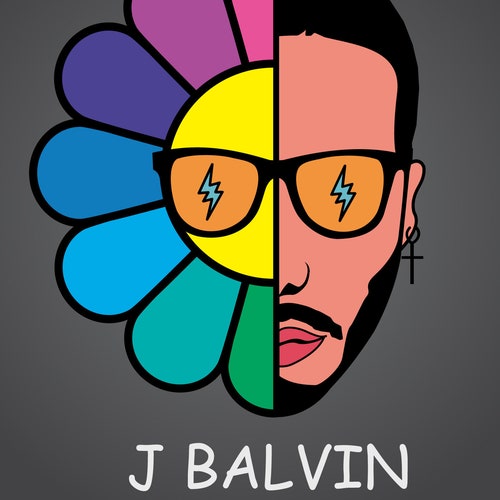 J Balvin Bundle Layered SVG PNG and JPG Instant Download - Etsy