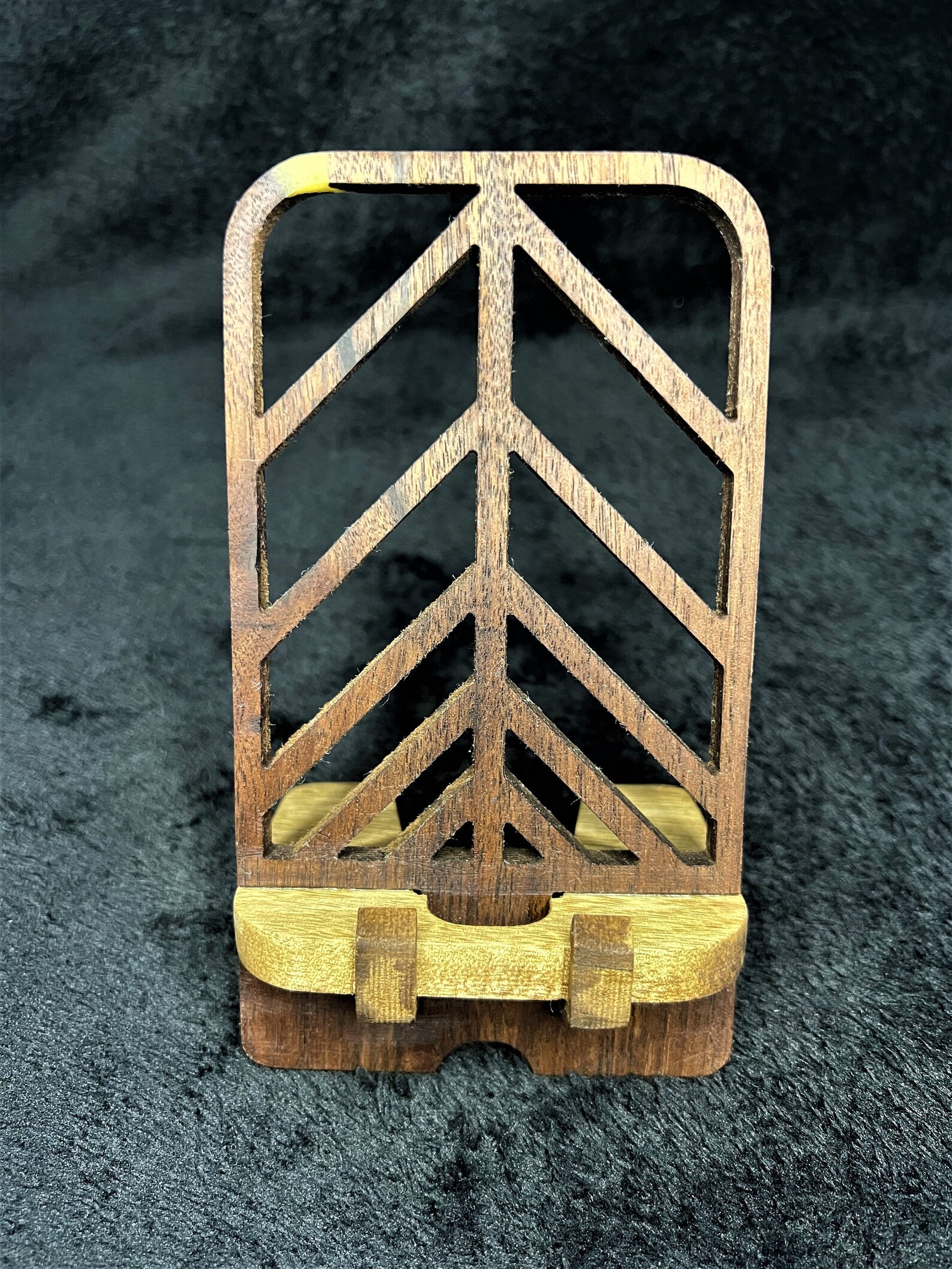 Walnut Cellphone/ Small Book Holder - Etsy