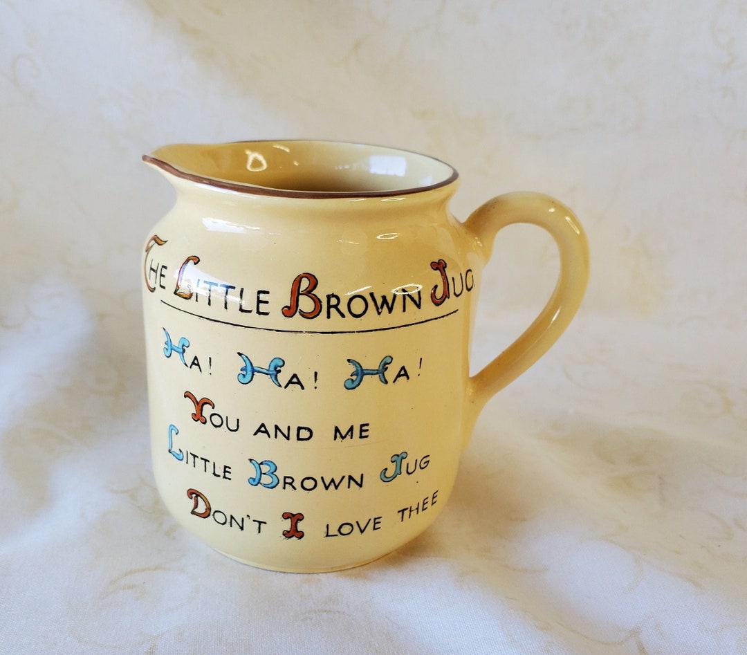 Rare Vintage Pitcher, Royal Cauldron England ,embellished With Little ...