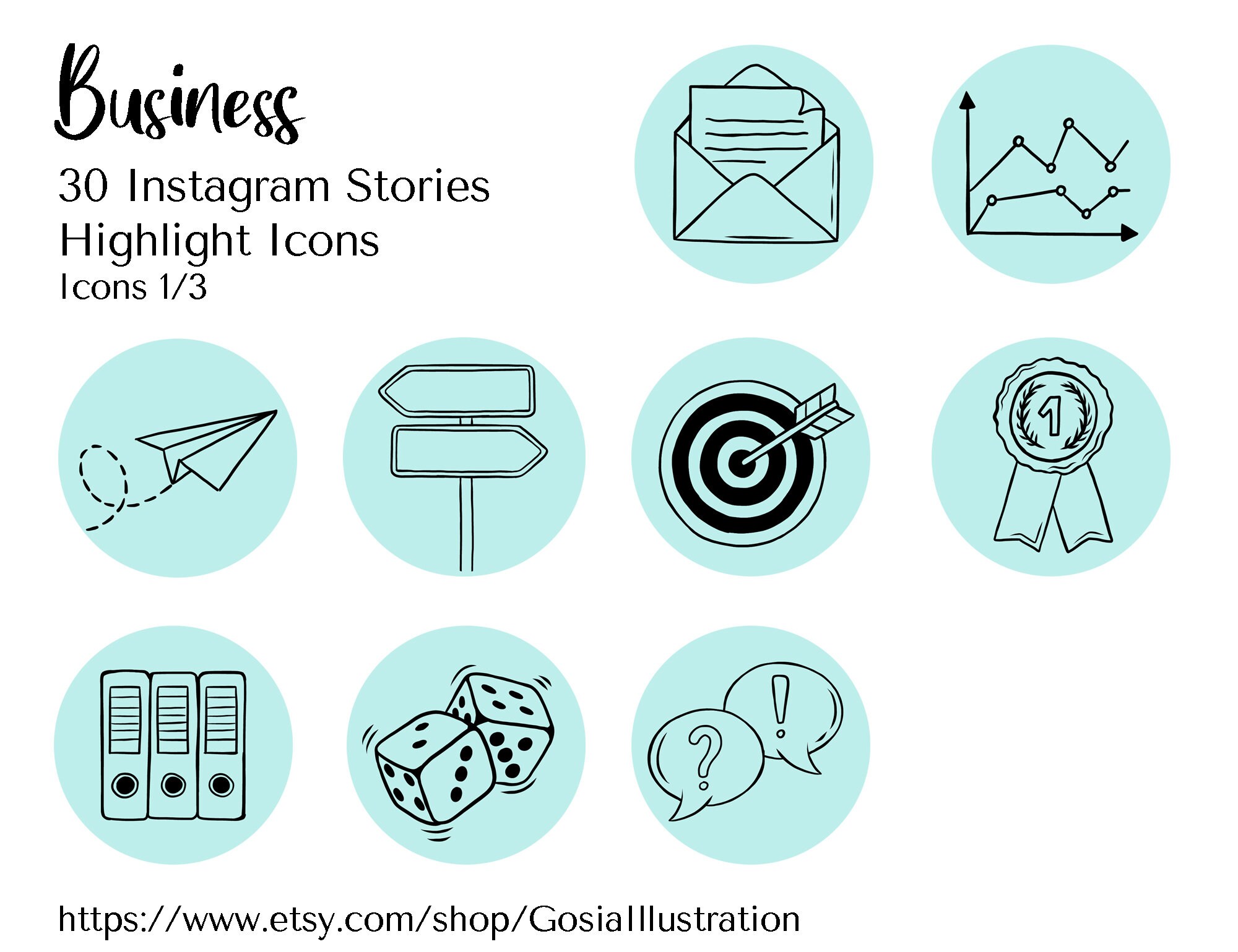 Business Instagram Highlight Icons, Hand Drawn Instagram Highlight ...